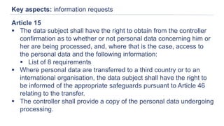 General Data Protection Regulations (GDPR) Summary | PPT