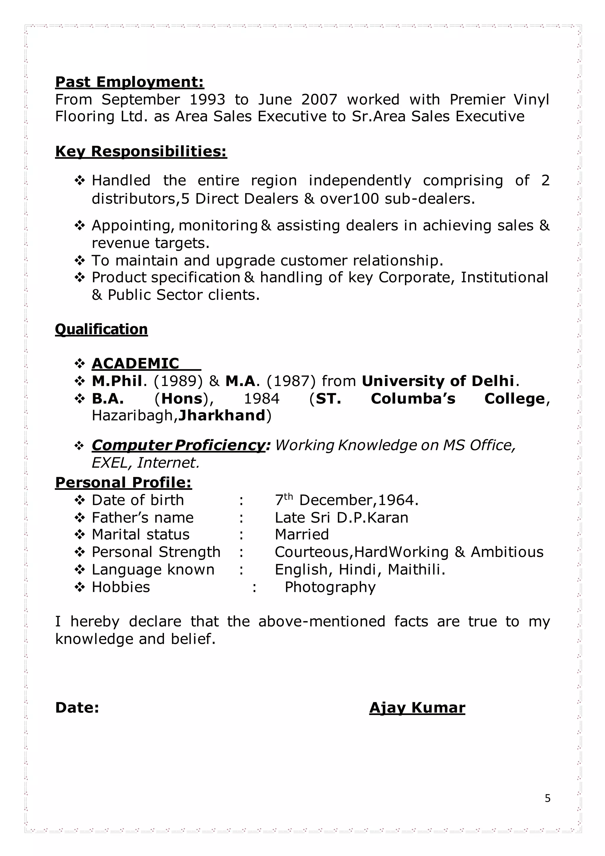 Ajay -Updated Resume | DOCX