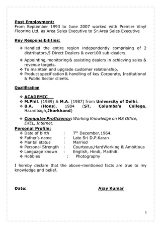 Ajay -Updated Resume | DOCX