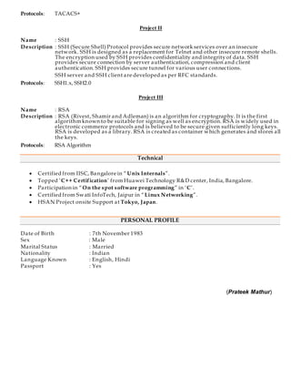 Profile_Prateek | PDF
