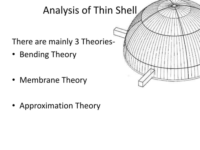 Analysis Of Thin Shell | PPTX | Civil Engineering Industry | Industries