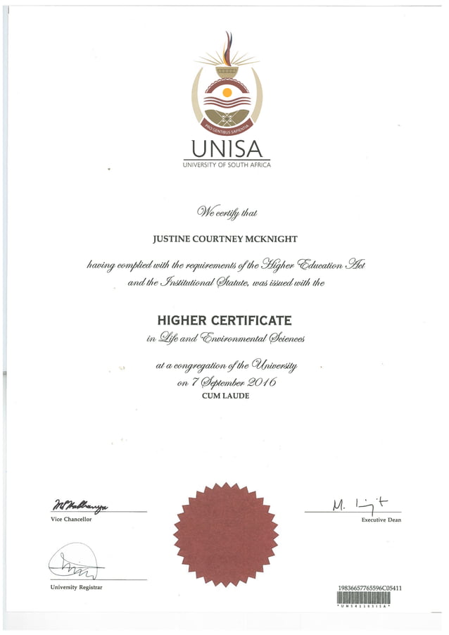 Higher Certificate | PDF