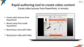 WizIQ - Online Academy Platform | PPTX | Online Education | Education