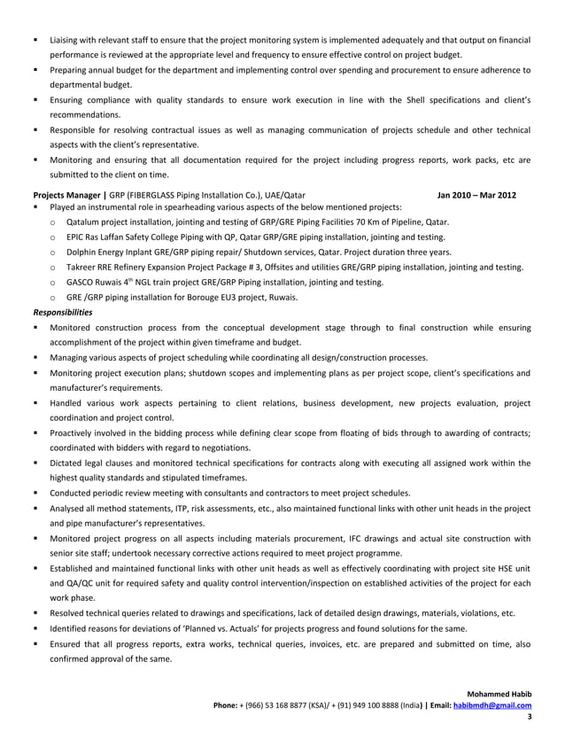 Resume | DOC | Civil Engineering Industry | Industries