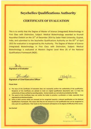 SQA certificate front | PDF