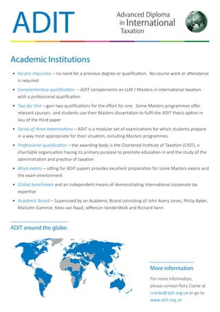 ADIT Academic Flyer 2014 | PDF