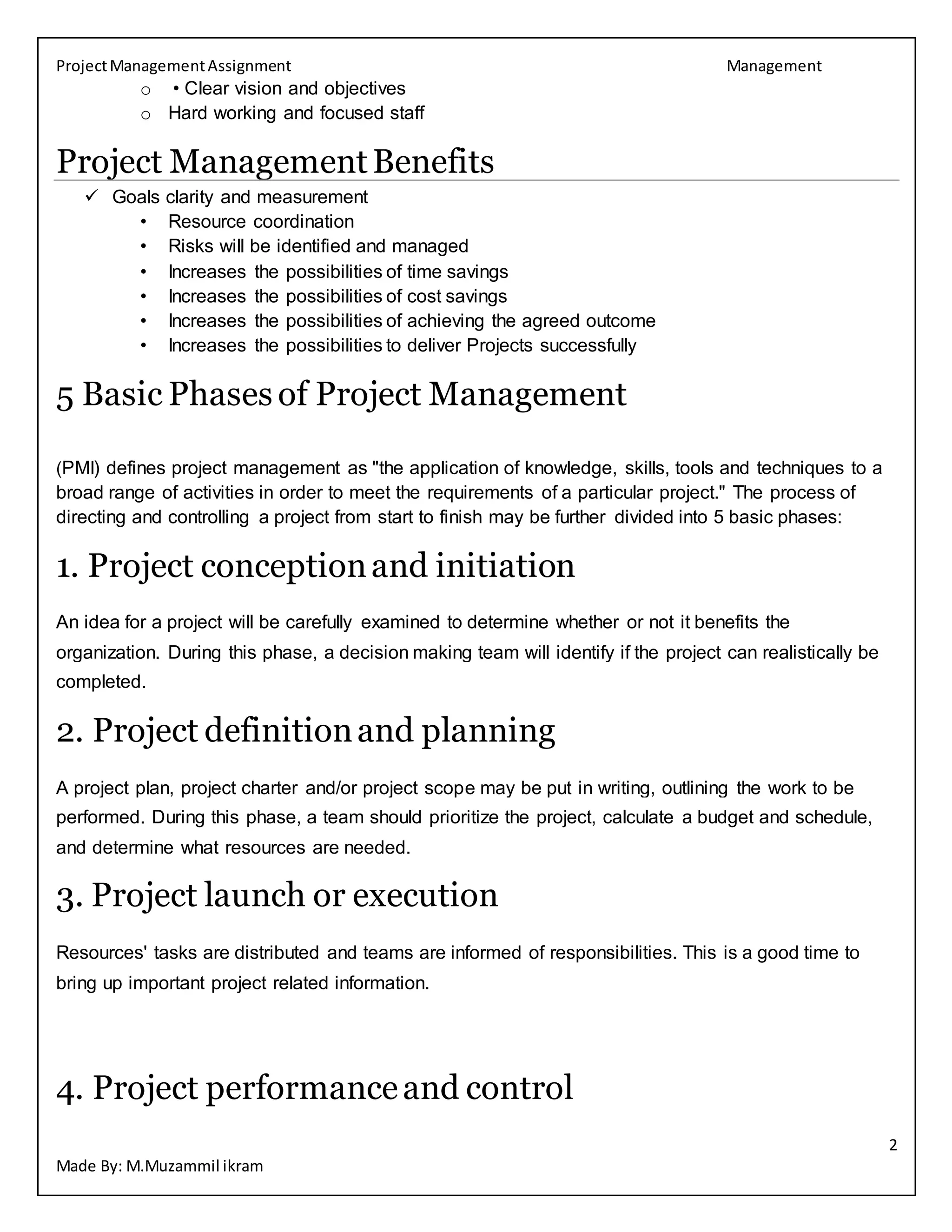 What is a Project by muzammil ikram | PDF | Free Download
