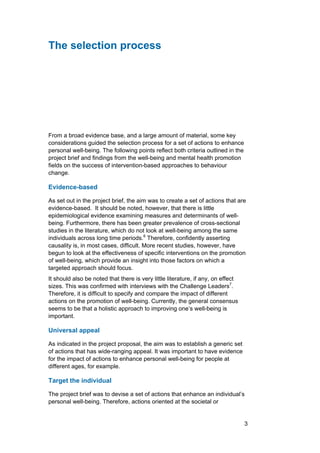 Five ways to Well Being | PDF