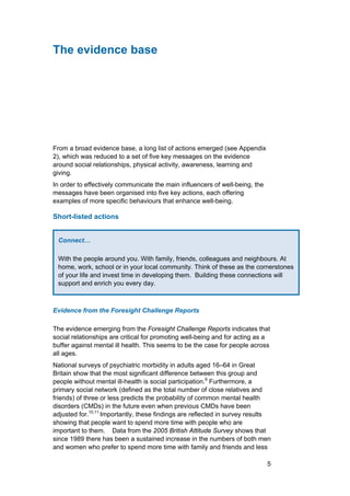 Five ways to Well Being | PDF