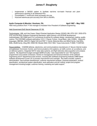 Jim Dougherty Resume | PDF