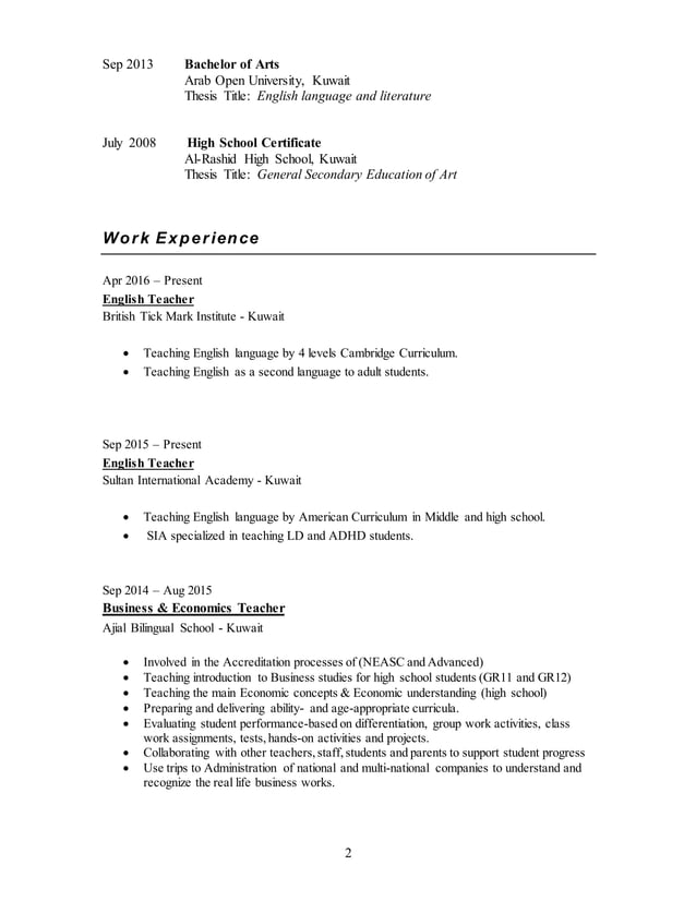 Mubarak Abdullah Murie CV doc. | DOCX | Professional School ...