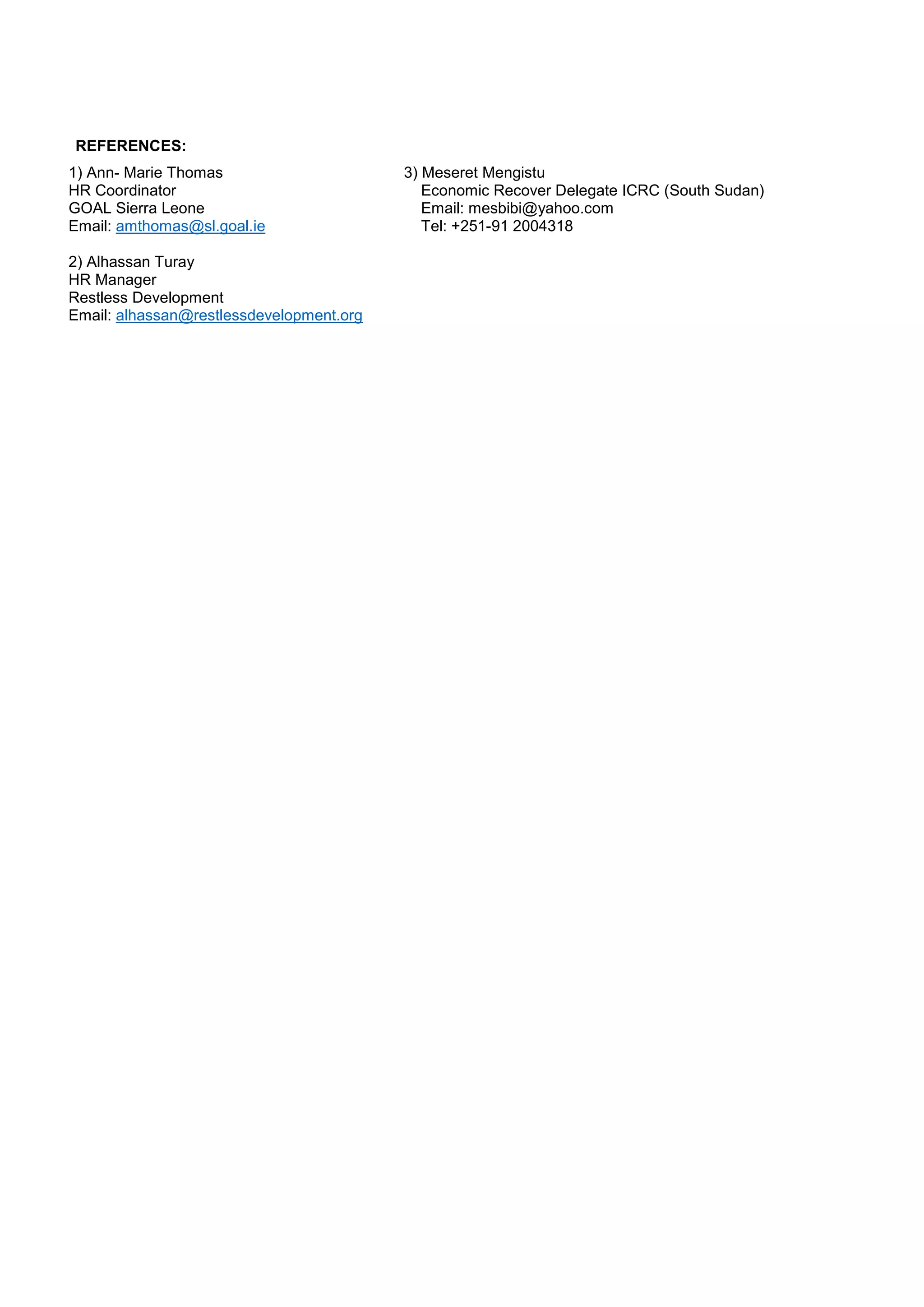 Samuel Young CV-current-5 | PDF | Agriculture | Industries