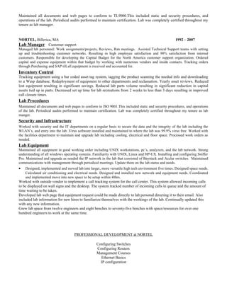 Technology Lab Manager | DOC