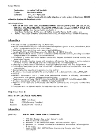 Sanjay_Sharma _resume_Telecom IMS LTE | DOCX