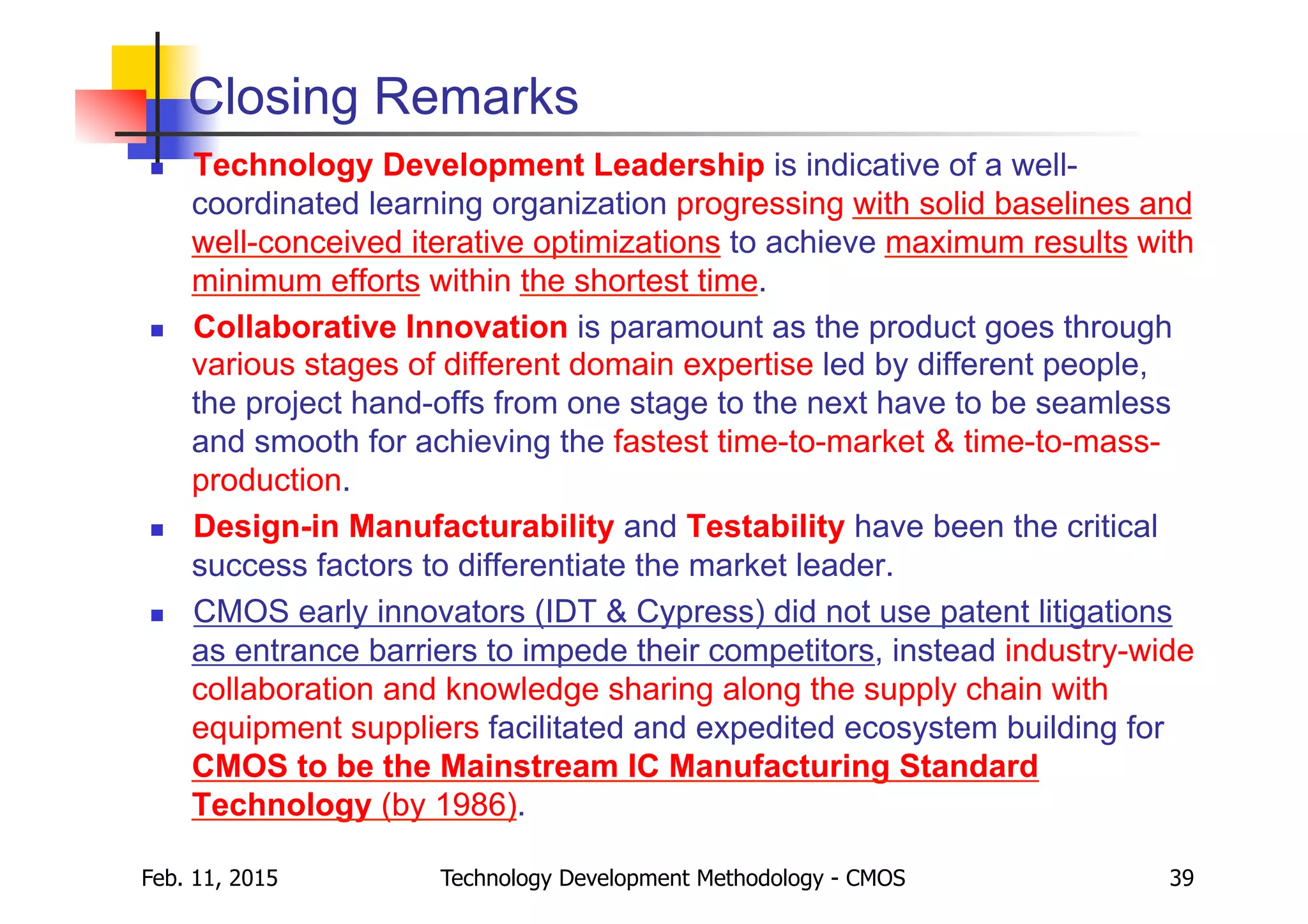 Technology Development Methodology – CMOS as a game-changer | PDF