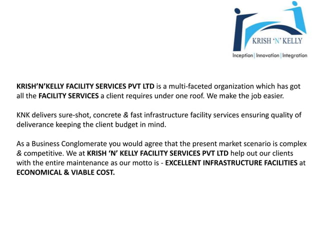 KNK PVT LTD PROFILE | PPT