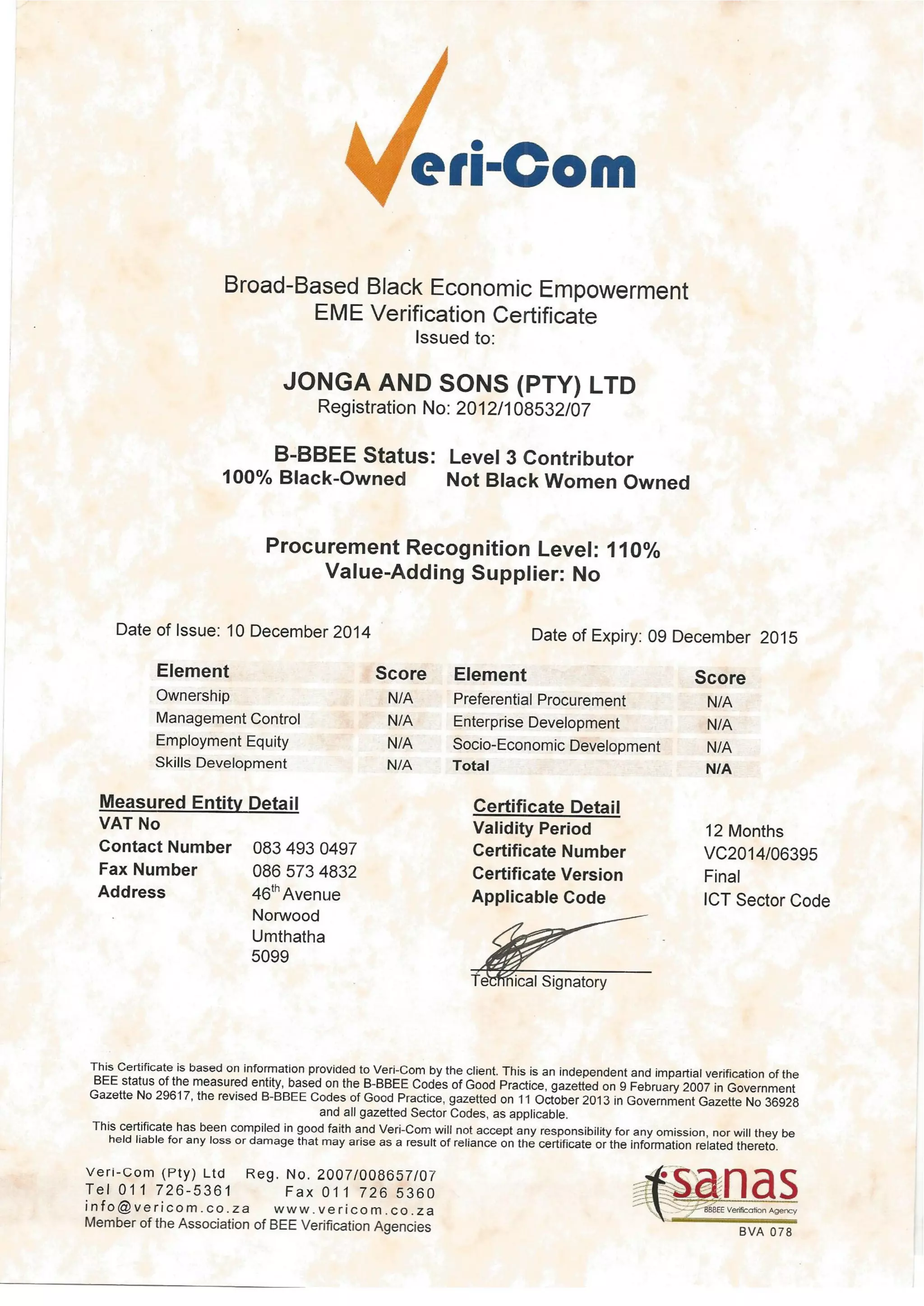 Jonga and Sons | PDF