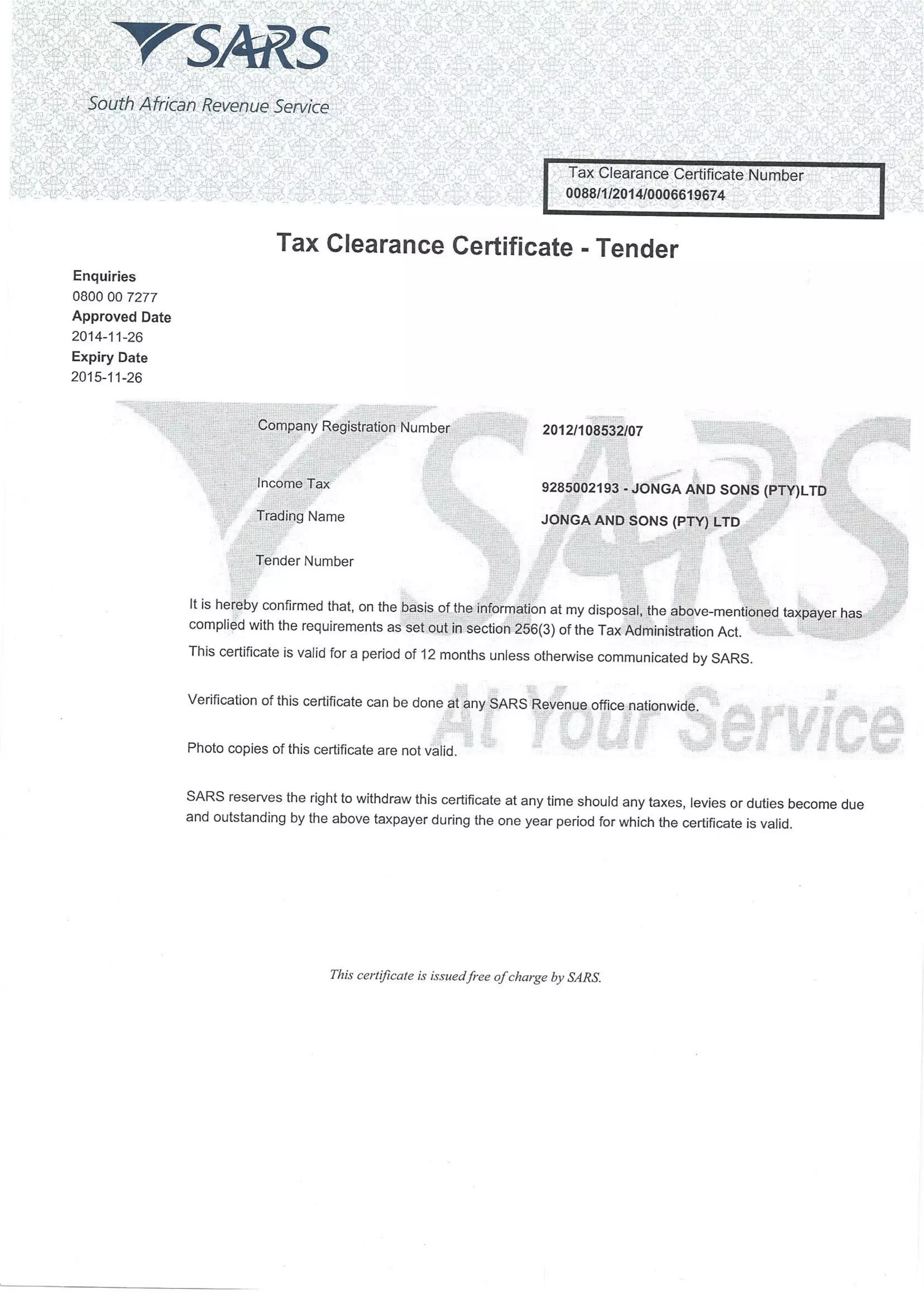 Jonga and Sons | PDF