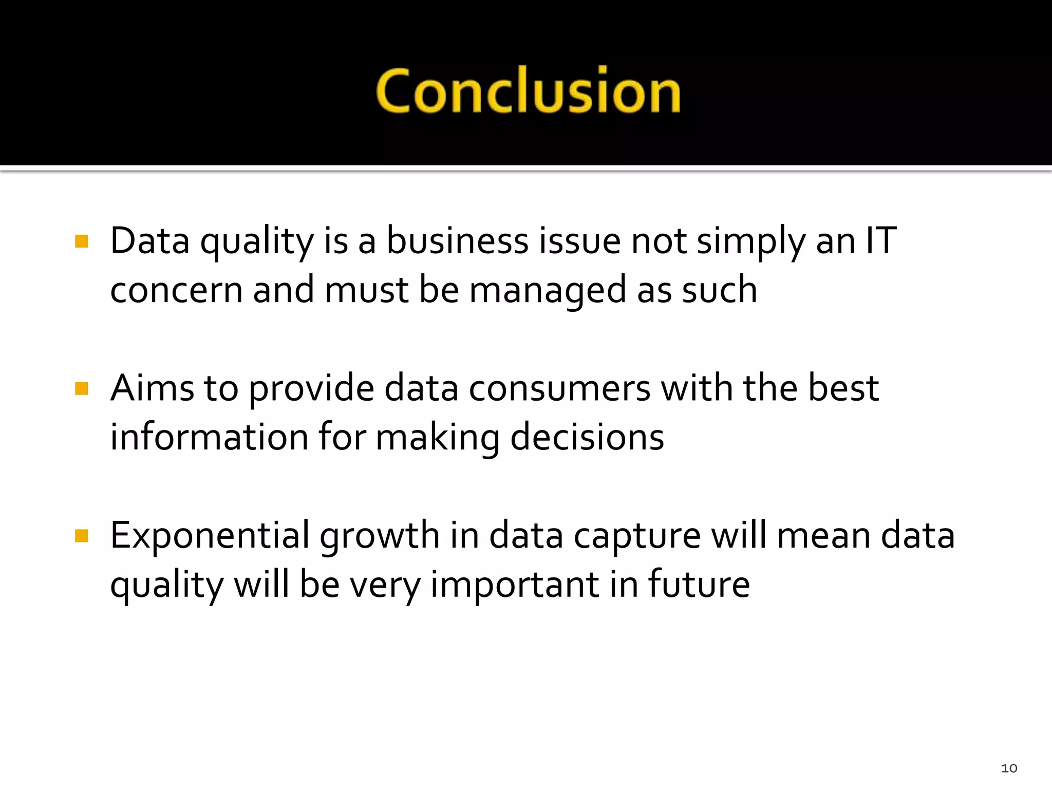 Data Quality Presentation | PPTX
