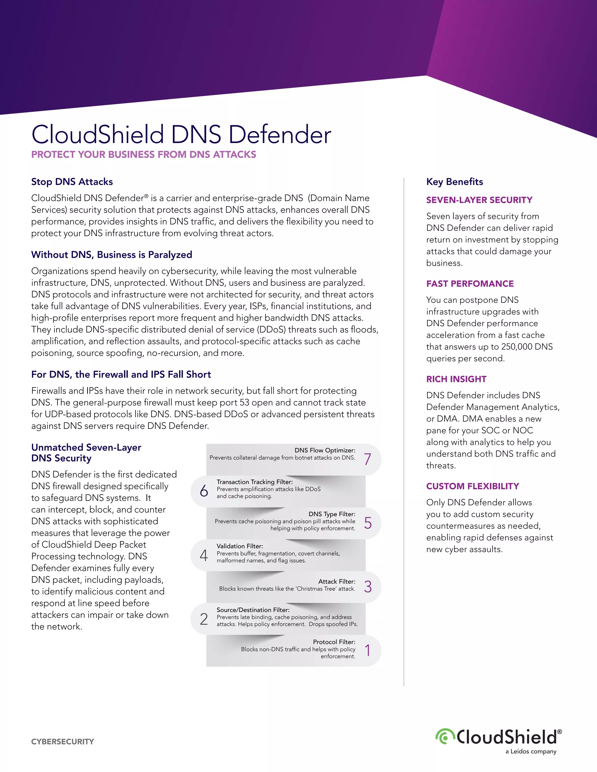 Cloudshield-DNS_Defender-Data-Sheet | PDF