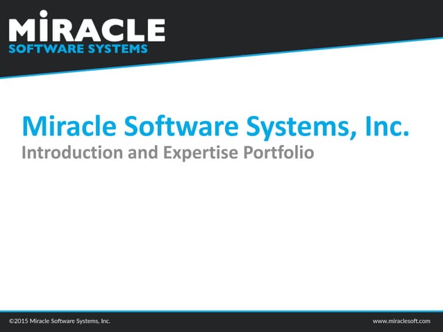 About Miracle Software Systems | PDF