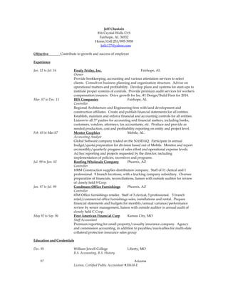 Jeff Chastain resume | PDF
