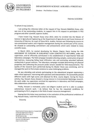 Reference Letter from my thesis supervisor | PDF