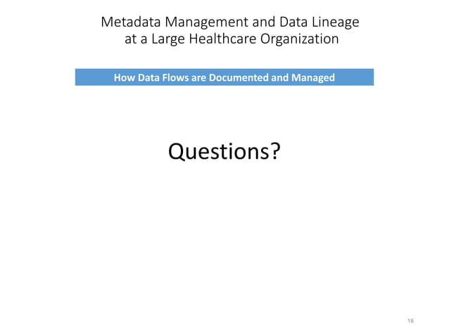 Data Modeling, Meta Data and Data Lineage Demo - Highlights from 2016 Data Modeling Zone ...