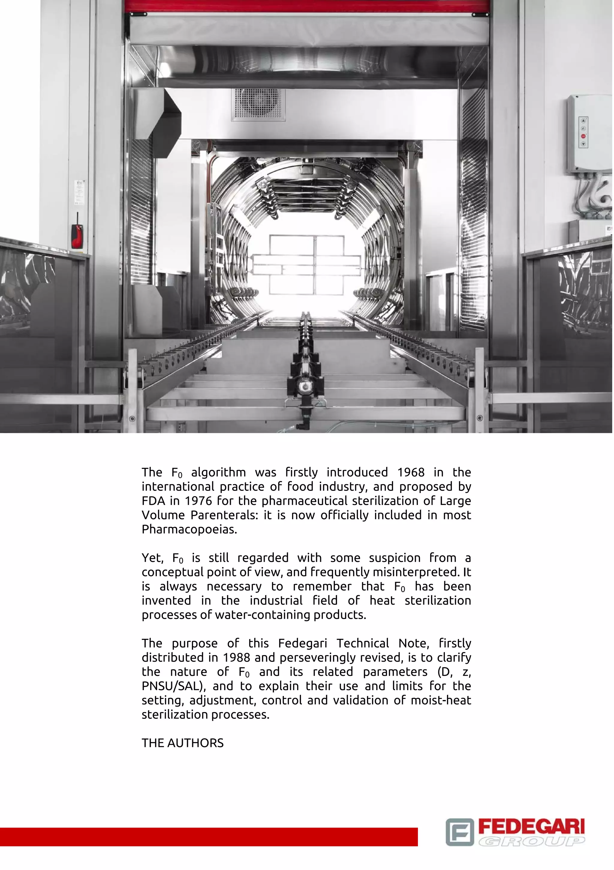 Sterilization: F0 - what it means - how to calculate it - how to use it ...