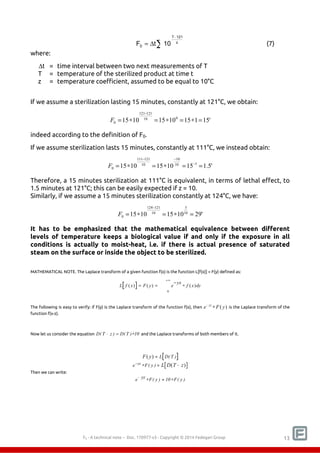 Sterilization: F0 - what it means - how to calculate it - how to use it ...