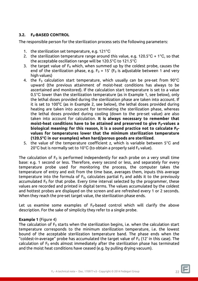 Sterilization: F0 - what it means - how to calculate it - how to use it ...