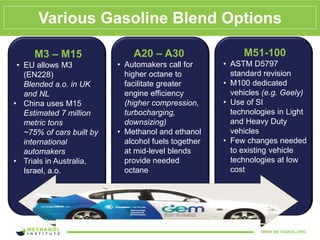 Methanol institute 2016 overview of rapidly emerging methanol markets ...