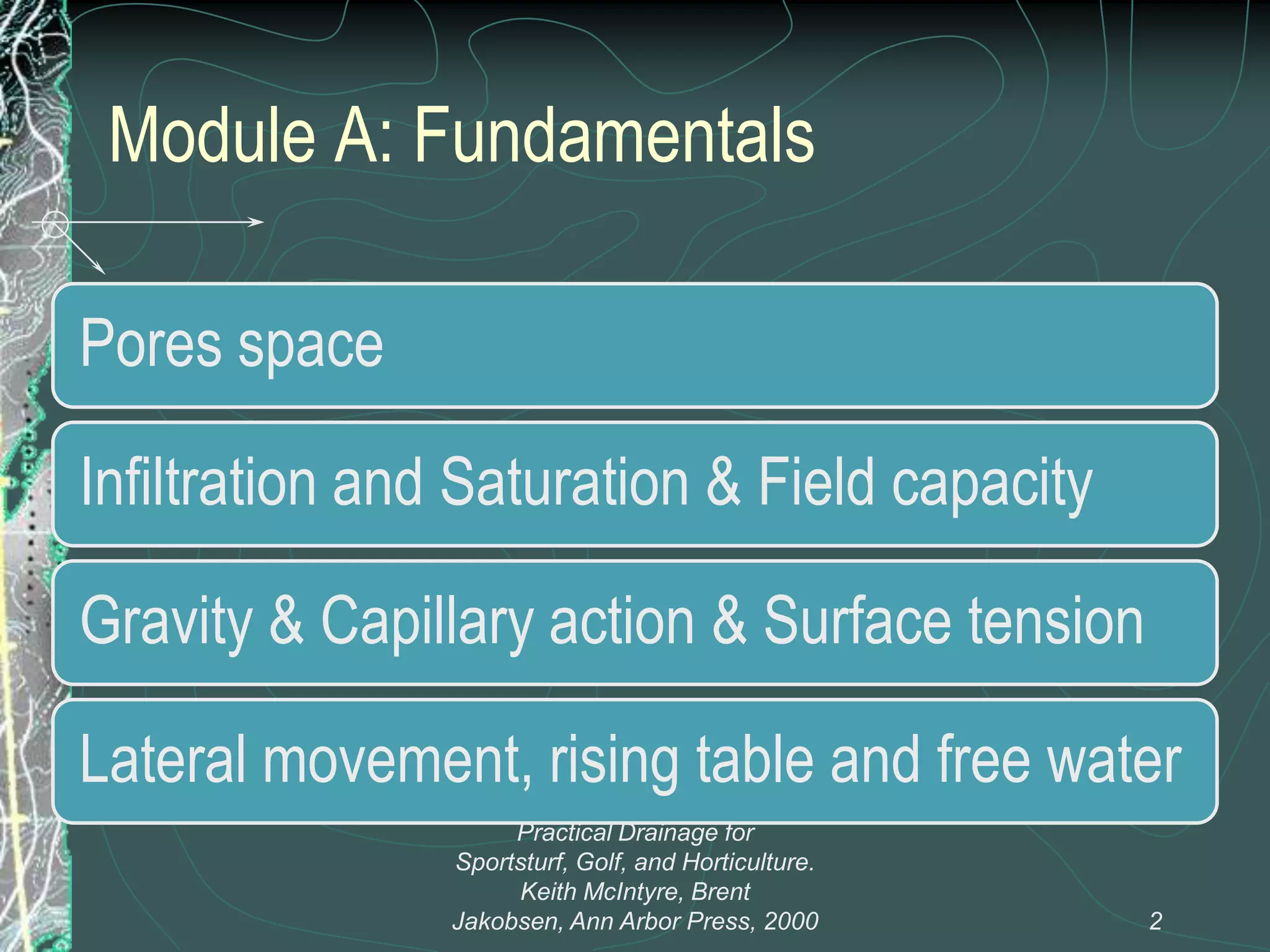 F1 Drainage fundamentals | PPTX