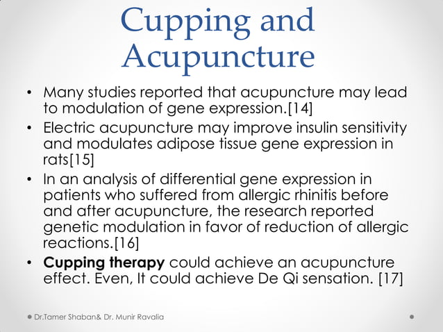 Genetic theory – a suggested cupping therapy mechanism of action | PPT