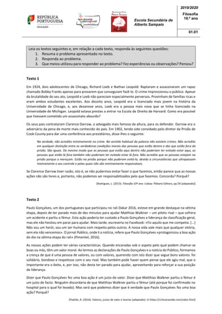 Filosofia e problemas filosóficos 1 | PDF