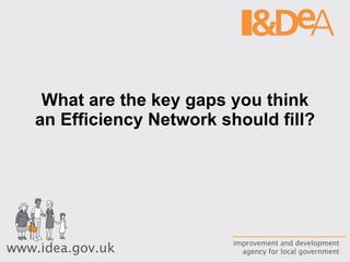 'What do you want from an Efficiency Network?' | PPT