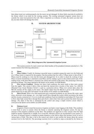 Remotely Controlled Automated Irrigation System | PDF