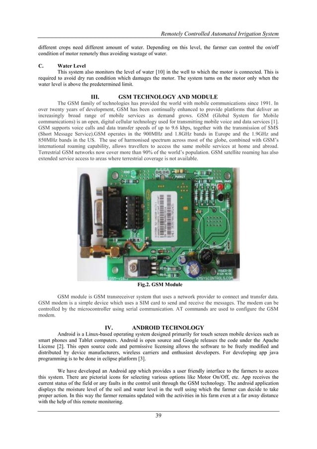 Remotely Controlled Automated Irrigation System | PDF