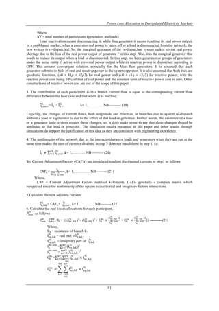 Power Loss Allocation in Deregulated Electricity Markets | PDF