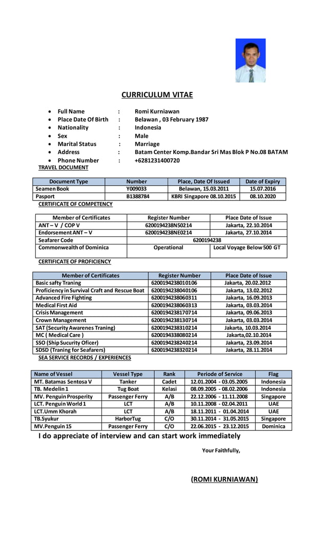 CV Romi kuriawan | PDF