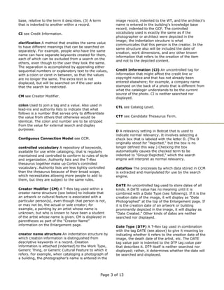 Glossary of Media Cataloging Terms | DOC