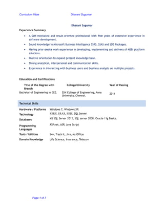 Resume_DharaniSugumar | DOC