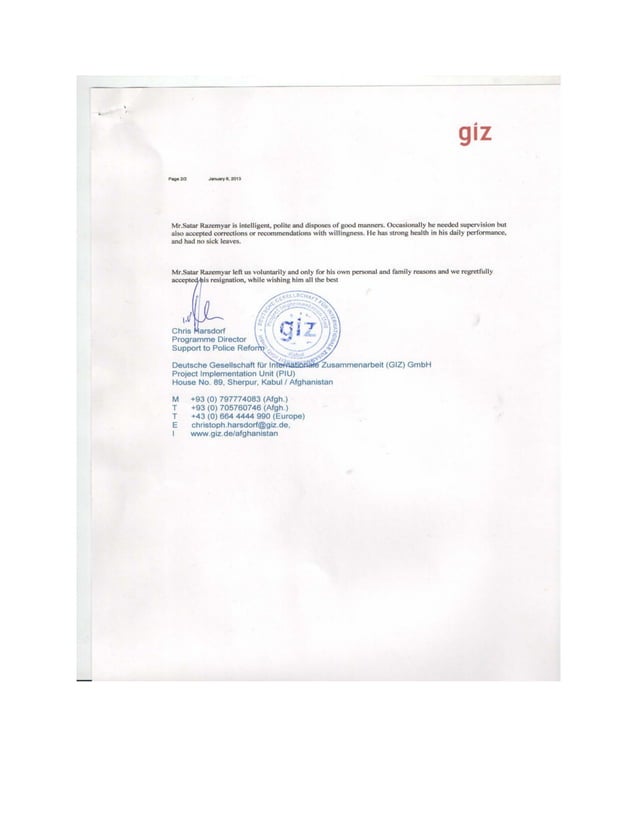 GIZ-RECOMMENDATION LETTER (2) | PDF