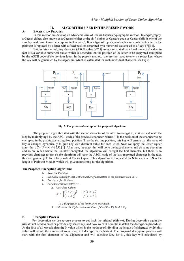 A New Modified Version of Caser Cipher Algorithm | PDF