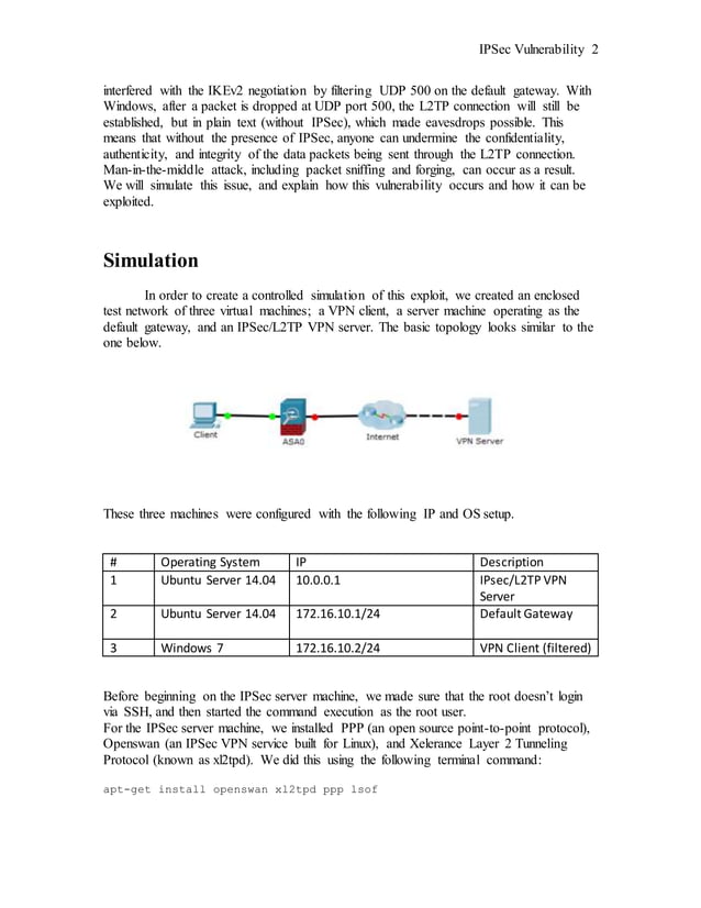 ITERA Paper - IPSec L2TP Vulnerability | PDF