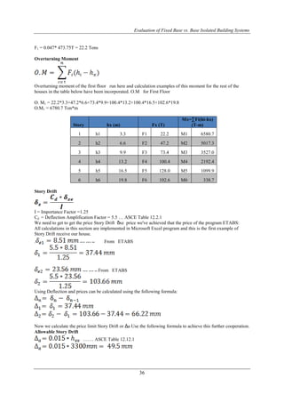 Evaluation of Fixed Base vs. Base Isolated Building Systems | PDF