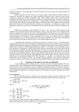 A Generalized Multistage Economic Planning Model for Distribution ...
