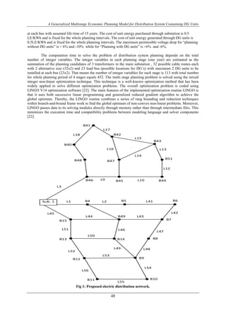 A Generalized Multistage Economic Planning Model for Distribution ...