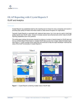 OLAP Reporting with Crystal Reports 9 | PDF