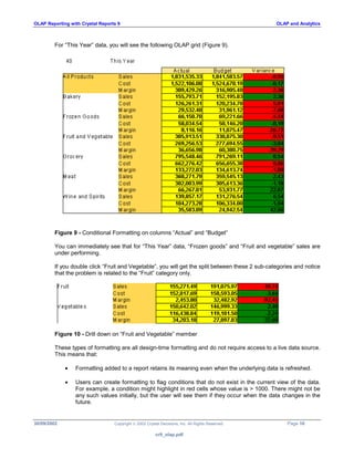 OLAP Reporting with Crystal Reports 9 | PDF